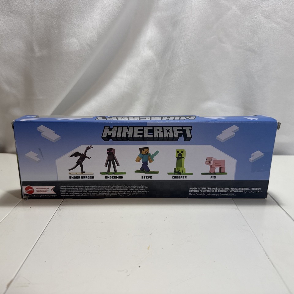 NEW! Minecraft Micro Collectibles 5 Figure Character Play Set with ...
