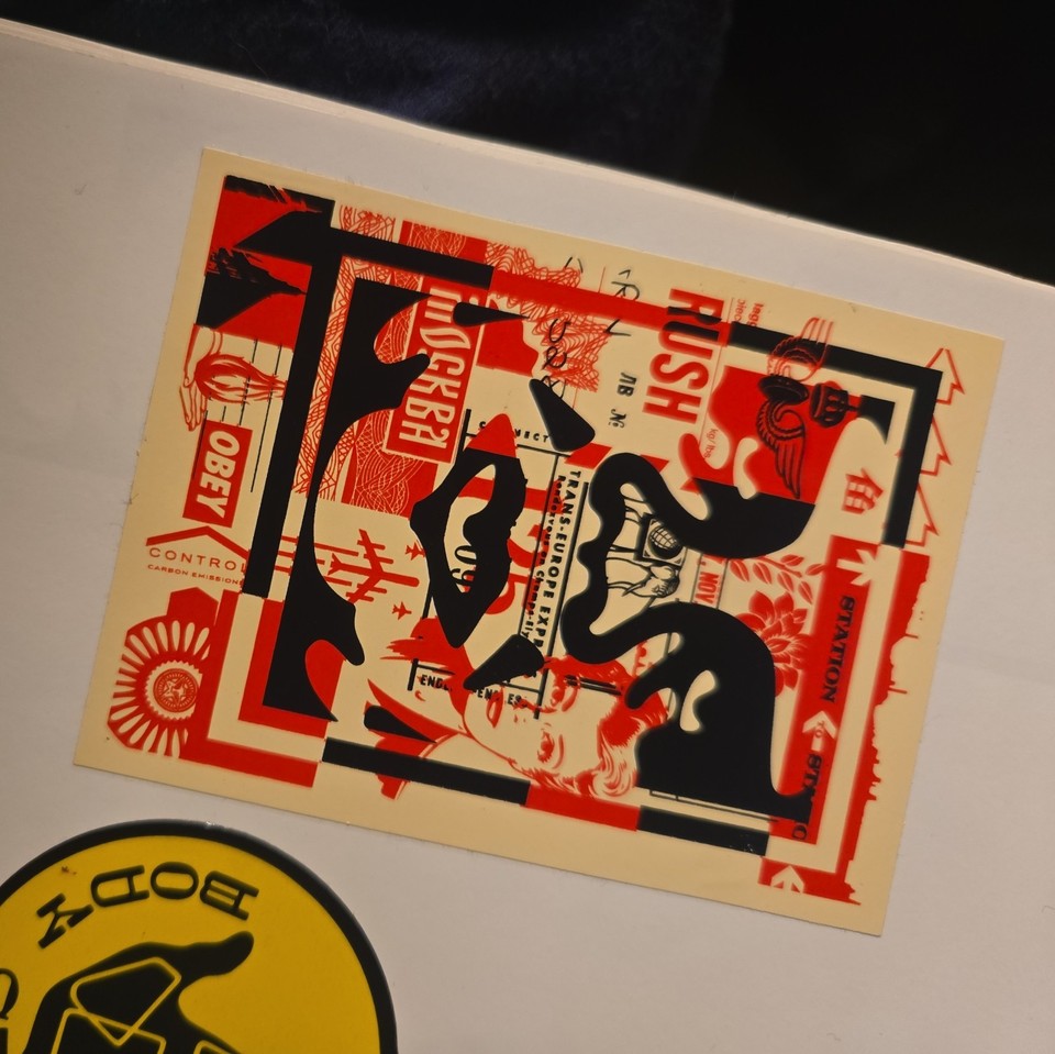 Obey Giant Face Collage Vinyl Sticker OG Shepard Fairey Andre Slap OG ...