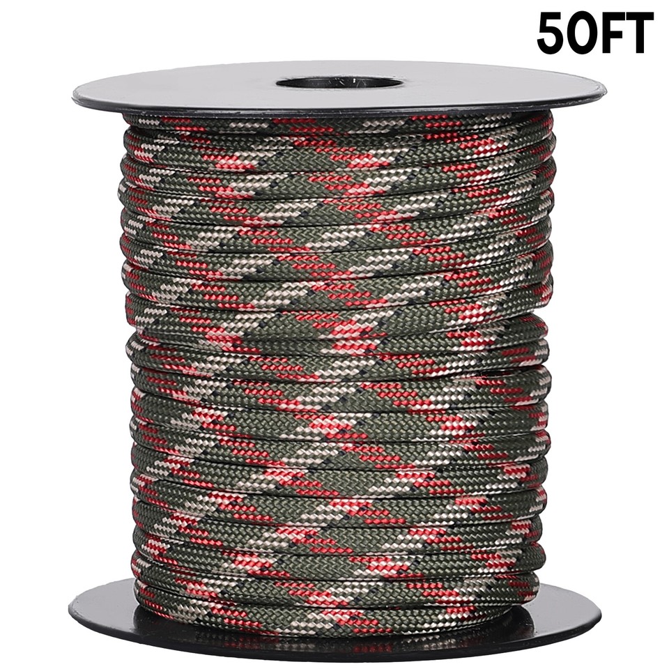 Strong Paracord Spool 650lb 9-Strand Parachute Rope Type III Paracord ...