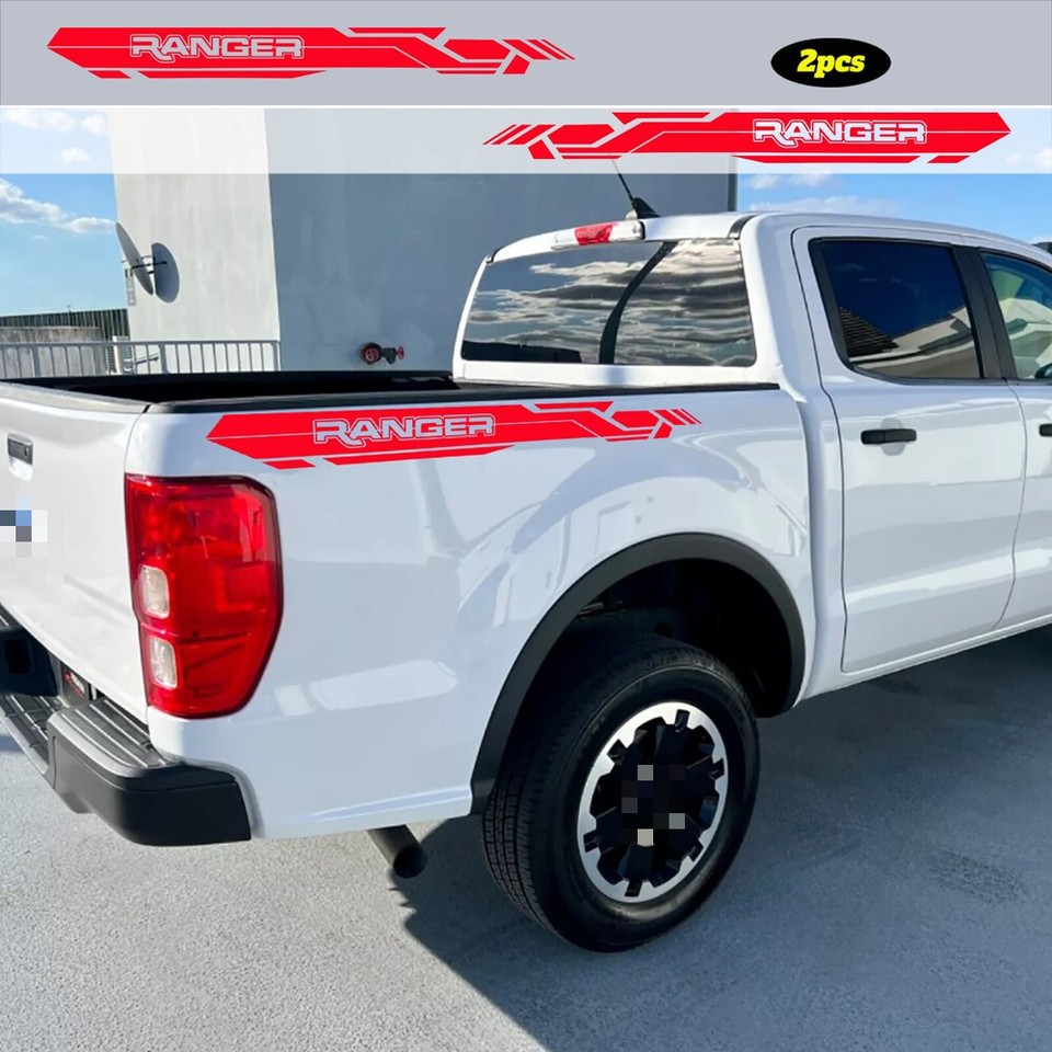 Car Bed Side Stripes Graphics Vinyl Decals for Ford Ranger Pickup ...