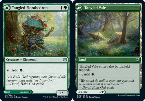 4x Tangled Florahedron // Tangled Vale NM-Mint, English Zendikar Rising ...