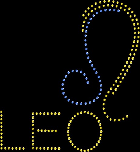 Rhinestone Bling Sparkle Iron On Transfer DIY Zodiac Bling Leo | eBay