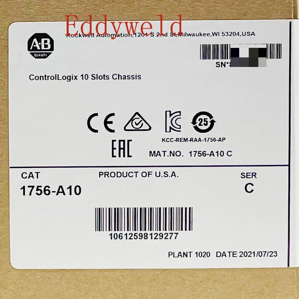 New 1756-A10 ControlLogix 10 Slot Chassis | eBay