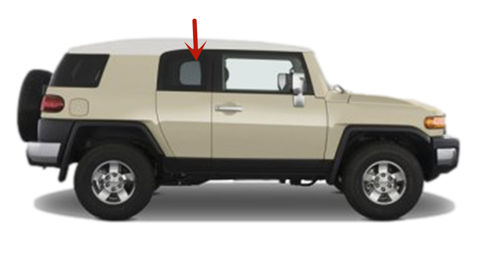 2007-2014 Toyota FJ Cruiser Rear Window Glass Passenger Side Right Rear ...