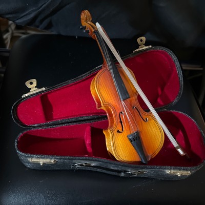 Vintage Miniature Wood Cello Set With Case + Bow | eBay