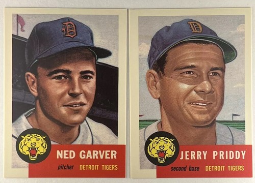 Jerry Priddy, Ned Garver 2 Card Lot 1991 Topps Archives 1953 #112, #113 ...