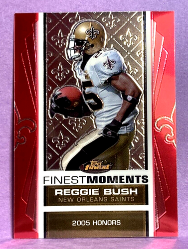 2007 Topps Finest REGGIE BUSH Finest Moments /899 Card #RB7 Saints | eBay