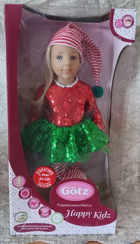 Gotz Happy Kidz LMTD ED Christmas elf Anna doll NRFB multi-jointed | eBay