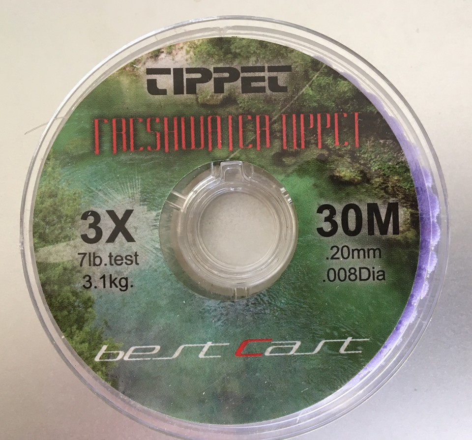 Fly Fishing Tippet Material 3X 7lb 30m Delta Ultraclear Best Cast ...