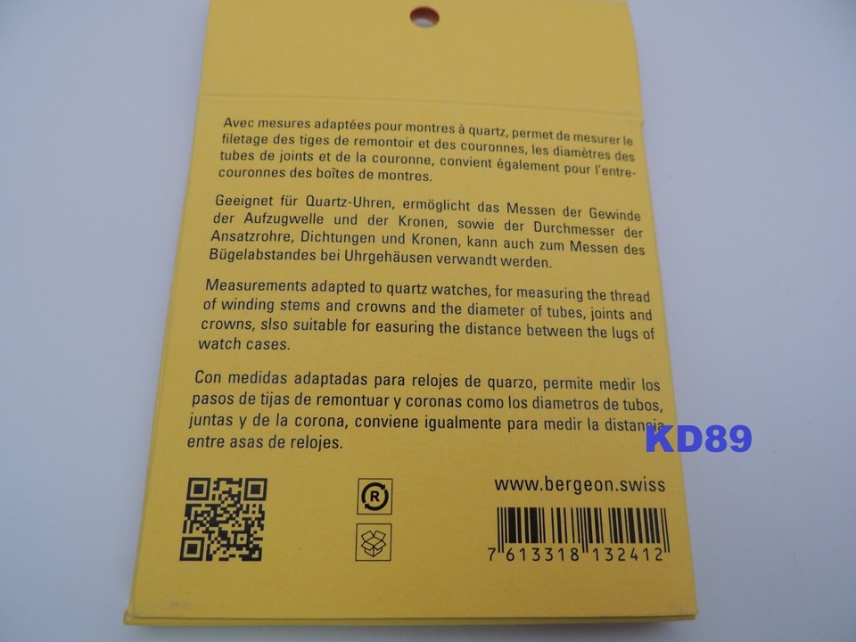 Bergeon 6740 Gauge for crowns Lehre für Kronen SWISS MADE | eBay
