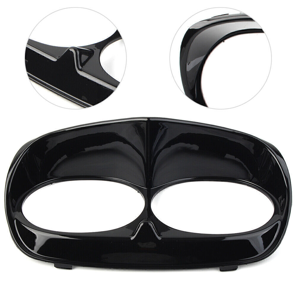 Headlight Bezel Scowl Outer Light Fairing Fit Harley Road Glide FLT 98 ...