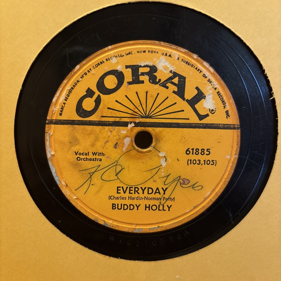 Buddy Holly Peggy Sue 78 RPM Coral 61885 1950’s Rock’n’roll | eBay