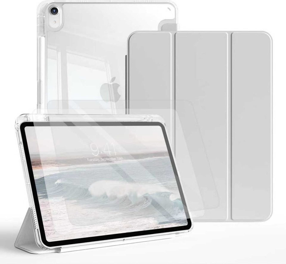 Silicone tablet case for various iPad models with [glass screen ...