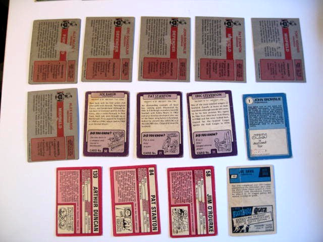 Scottish A&BC Topps Football Cards 1970s Hibs FC Hibernian 14 0ff (2 ...