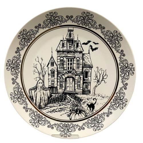 10 Strawberry HALLOWEEN HAUNTED HOUSE Ceramic Dinner Plates Set of 4 ...