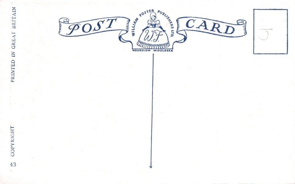 WILLIAM FOSTER COMIC POSTCARD WAR PRINTING NO 43 DANCER UNUSED VERY ...