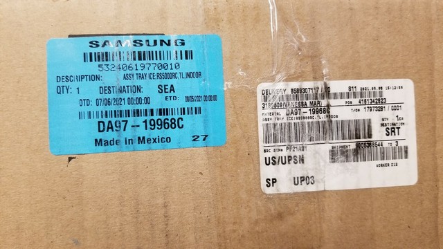 Da97-19968c OEM Samsung Refrigerator Ice Container Tray ASSY for for ...