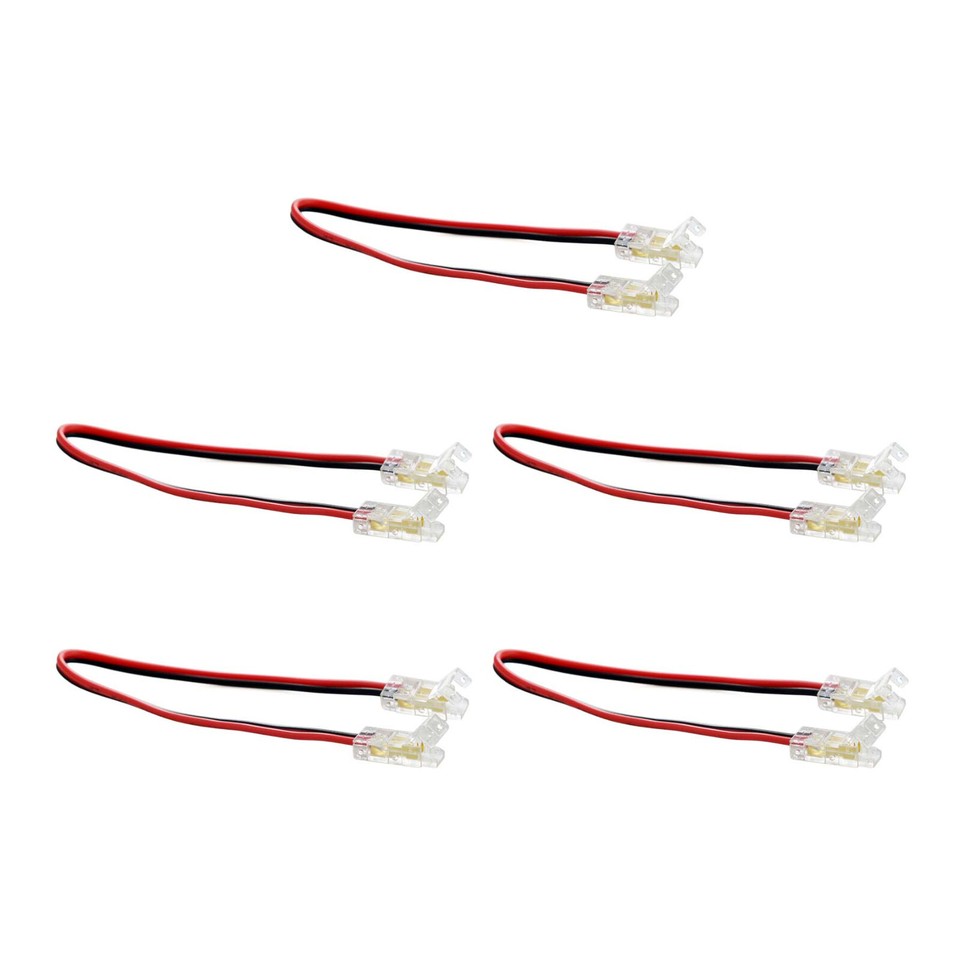 5 Pcs 2/3/4/5/6 Pin Connector Wire For 5/8/10/12mm Wide COB/SMD LED ...