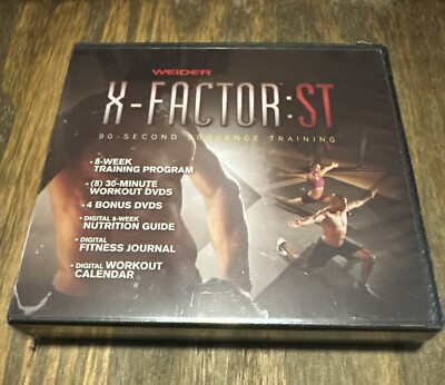 Weider X Factor ST Complete 12 Disc Workout Program 8 Week Training NEW ...