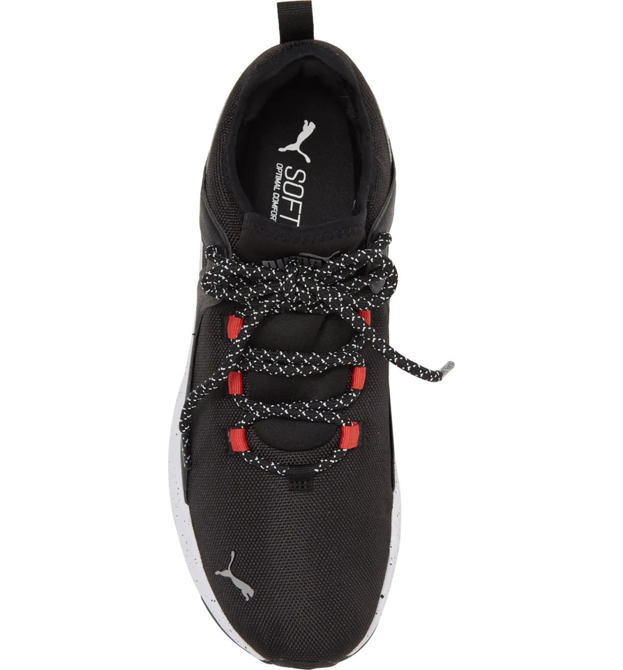 PUMA ELECTRON 2.0 LOW SLIP-ON TRAINER SNEAKERS MEN SHOES BLACK/RED SIZE ...