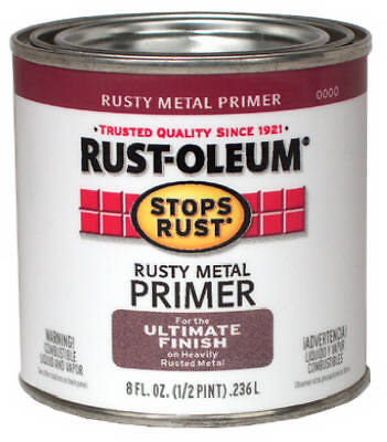 STOPS RUST Rusty Metal Primer, Flat, Rusty Metal Primer, 0.5 pt | eBay