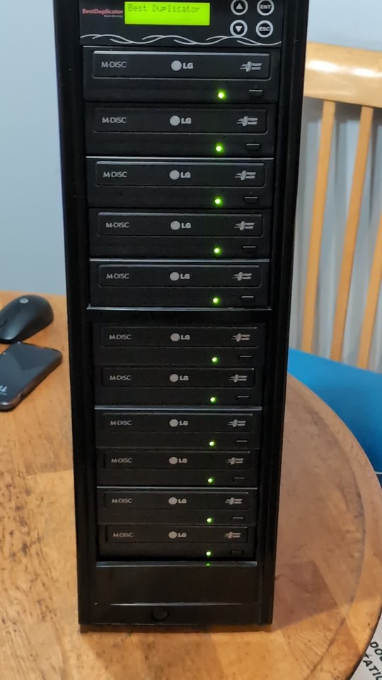 LG SUPER MULTI BESTDUPLICATOR 1 TO 10 DVD DUPLICATOR Make 10 Copies ...