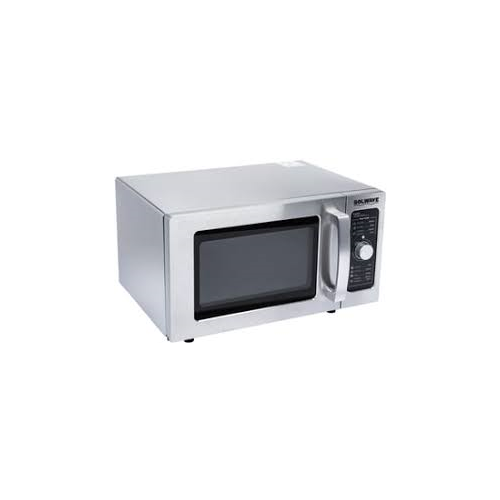 Solwave Stainless Steel Commercial Microwave with Dial Control - 120V ...