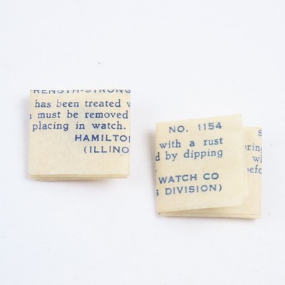 Illinois 16 Size Factory NOS Packaged Colleted Hairsprings w ...