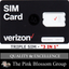 VERIZON Triple SIM CARD "3 in 1" NANO 4FF • CDMA 4G LTE • Genuine VZW ...