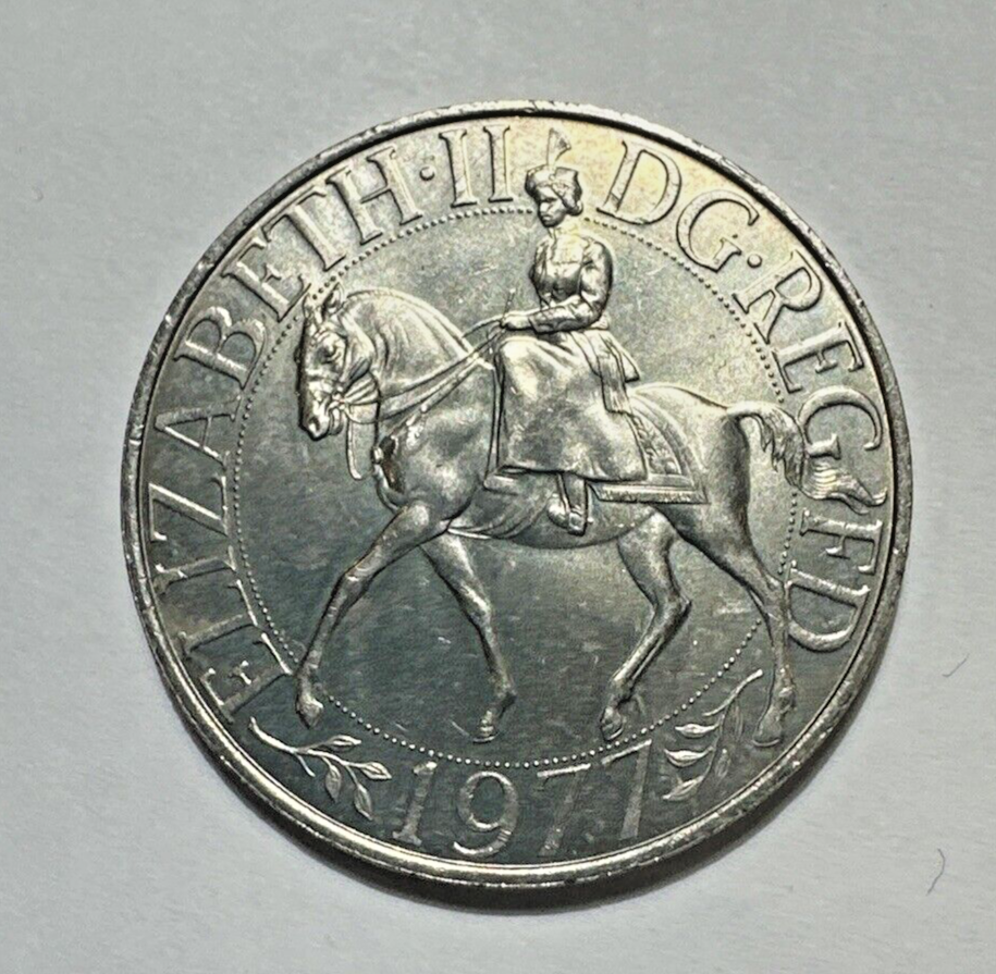 Commemorative Crowns of Elizabeth II DG REG FD Jubilee 1977 Coin 4h 3.5 ...