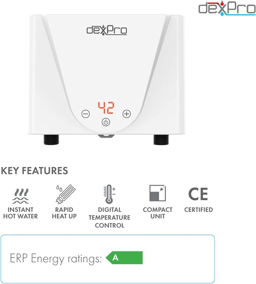 dexPro Digital Inline Instant Water Heater 5.5kW – DXI55D | eBay UK