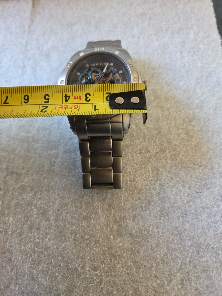 Armitron Automatic Skeleton Watch Water Resistant 165 Ft 7.5" WRIST | eBay