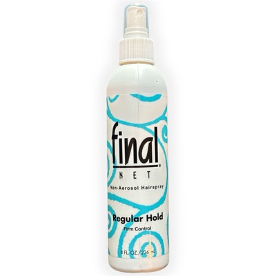 Final Net Non-Aerosol Hair Spray Regular Hold Firm Control Hairspray 8 ...