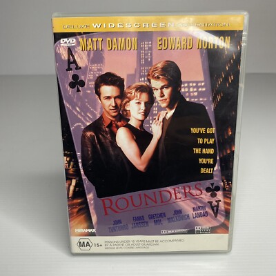 Rounders (DVD, 1998) Region 4 VGC Matt Damon Edward Norton | eBay Australia