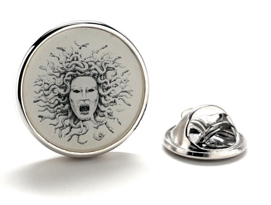Medusa Pin Greek Mythology Lapel Pin Gorgo Snake Head Woman Pin Snake ...