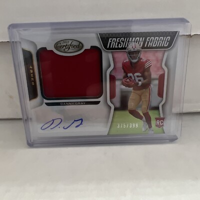 2022 Certified DANNY GRAY #235 RC Freshman Fabric Patch AUTO RPA /399 ...