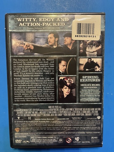 Sherlock Holmes - Robert Downey Jr. - (Promo DVD, 2010) Brand New ...