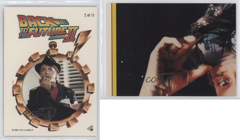 1989 Topps Back to the Future Part II Stickers Marty McFly Michael J ...