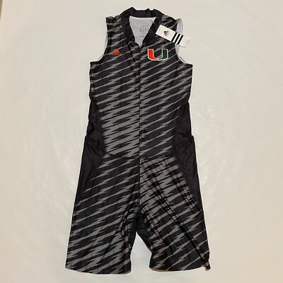 Adidas ClimaCool University of Miami Full Zip Tracksuit Womens Sz ...