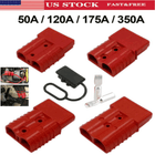 50A/175A/350A Plug Connect Disconnect Winch Trailer Battery Quick ...