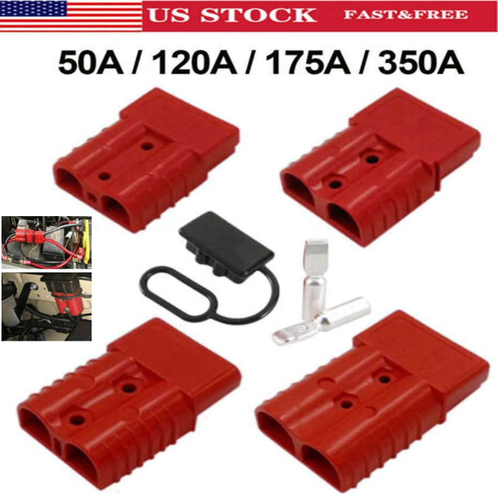 50A/175A/350A Plug Connect Disconnect Winch Trailer Battery Quick ...