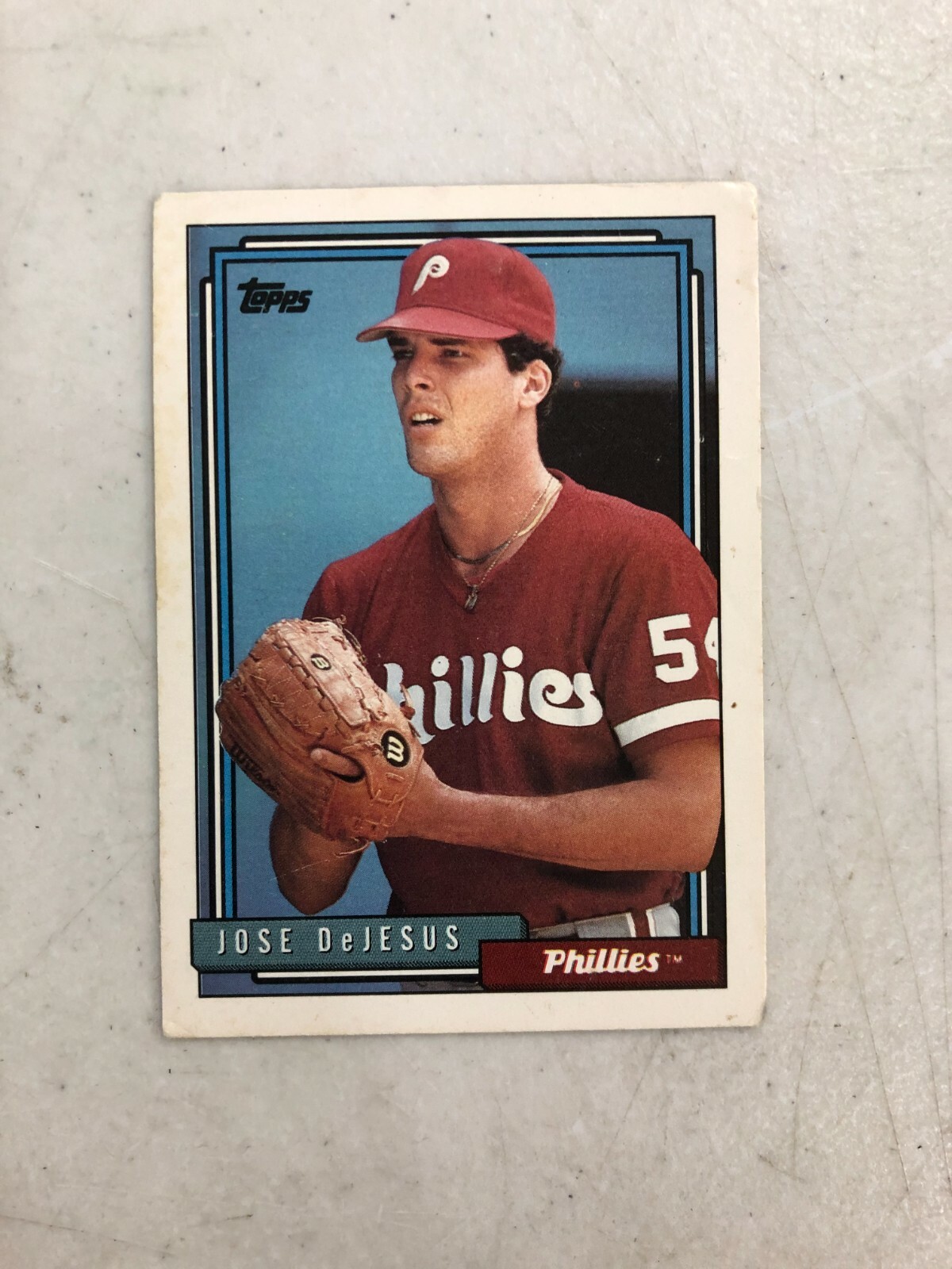 Vintage Lot of 1 Topps 1992 Philadelphia Phillies Baseball Trading Card ...
