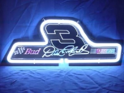 Nascar #3 Dale Earnhardt 3D Carved 17" Neon Sign Beer Light Lamp Decor ...