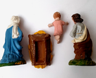 Vintage Nativity Set 21 Piece Italy Paper Mache Creche Manger 5.5 ...