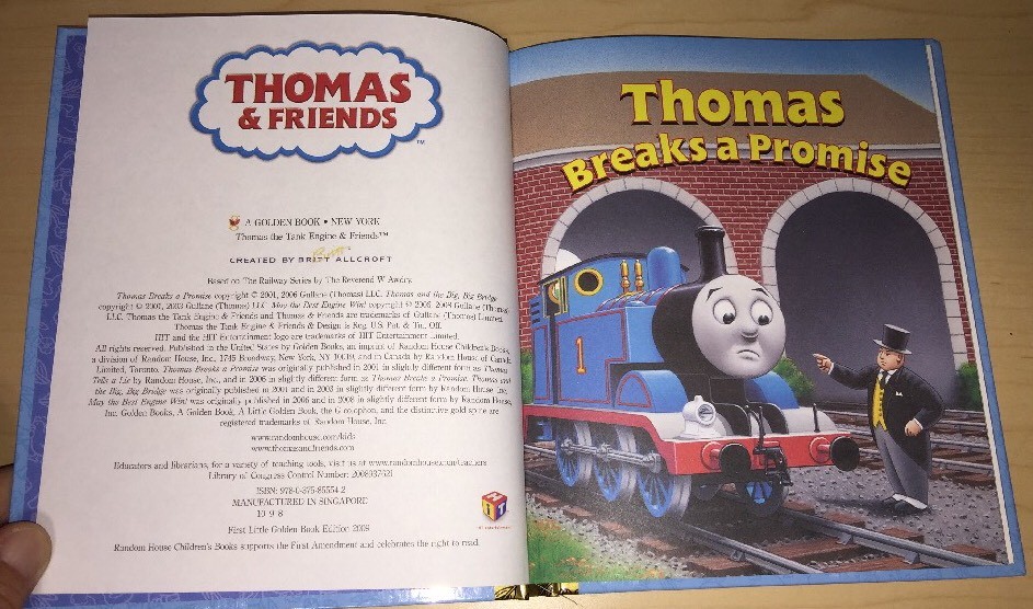 Little Golden Book Favorites: Favorites : Thomas Breaks a Promise ...