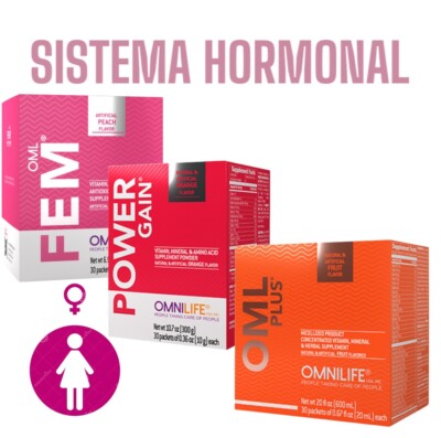 omnilife 1 Box Power Gain , 1 Box Fem Plus , 1 Box Oml Plus , SISTEMA ...