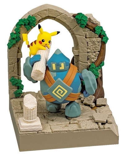 RE-MENT Pokemon Diorama Collection Old Castle Ruins Mini Figure Pikachu ...
