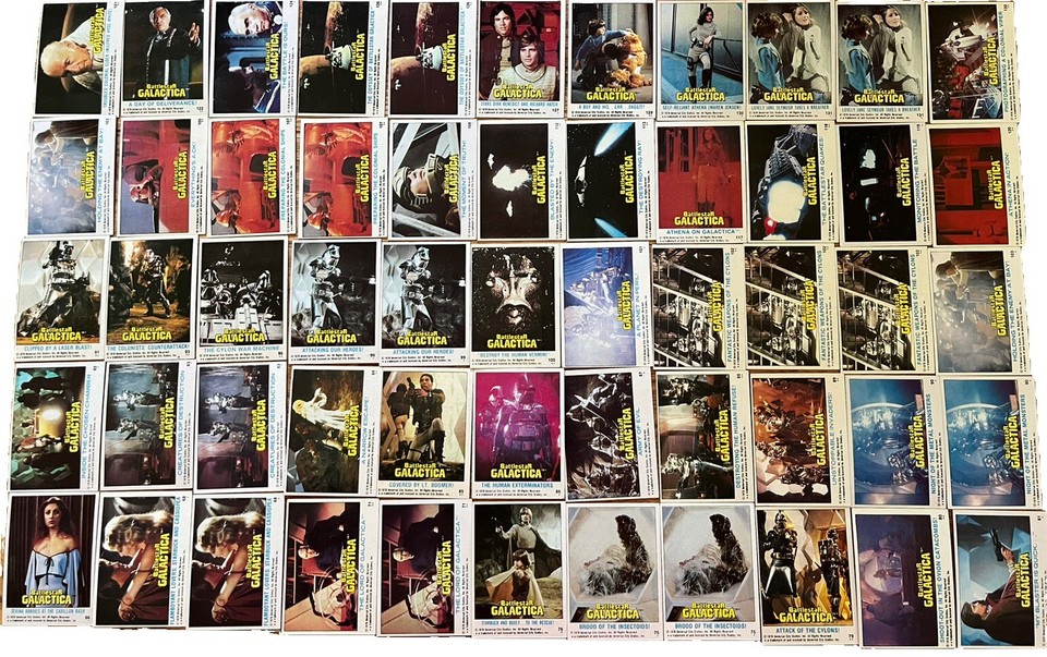 Lot Of 1978 Battlestar Galactica Cards 110 Total | eBay