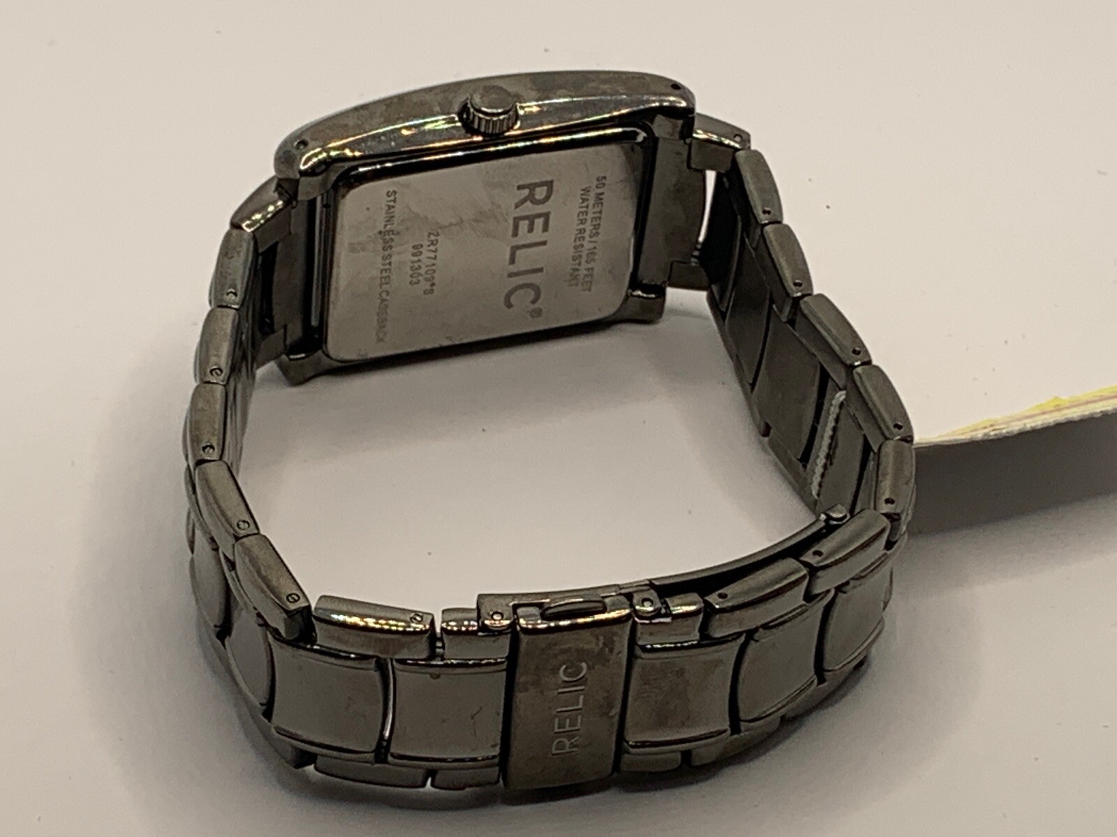 Relic ZR77109 Men's Stainless Steel Analog Black Dial Quartz Genuine ...