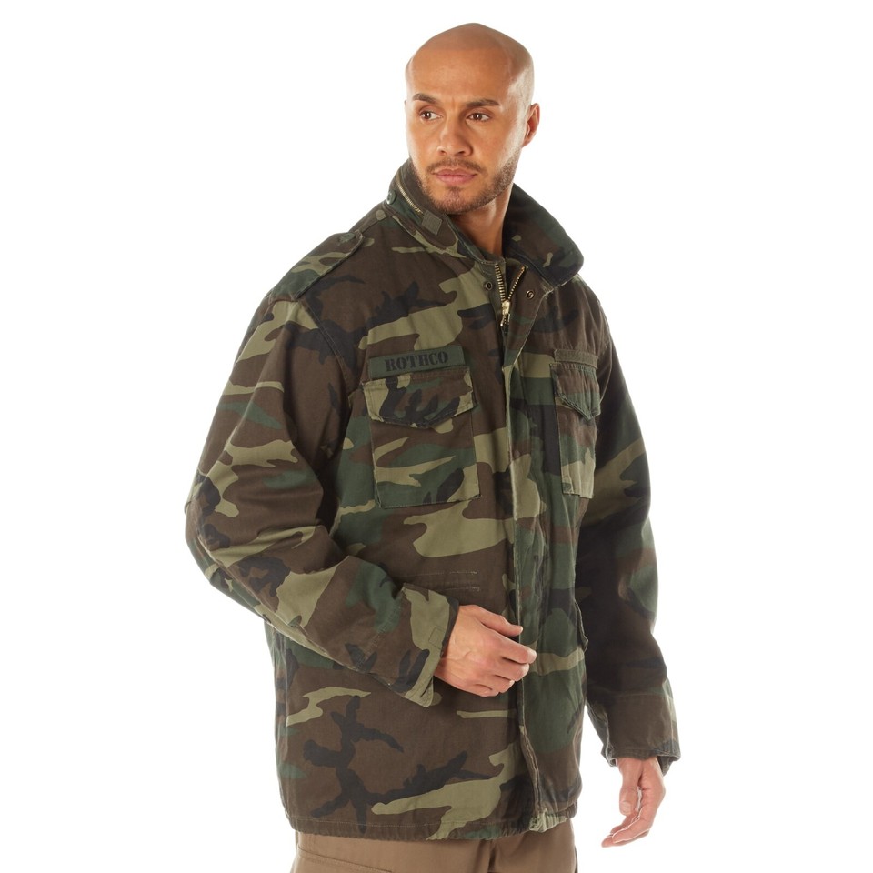 Classic Vintage M-65 Field Jacket Army Tactical Field Combat M65 Rothco ...